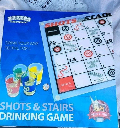 Shots & Stairs Drinking Game Board Party Fun, Party Nite, Buzzed | eBay