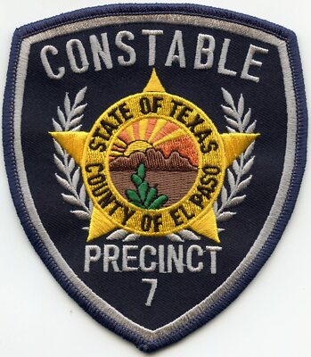 EL PASO COUNTY TEXAS TX Precinct 7 CONSTABLE sheriff police PATCH | eBay
