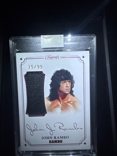 Rambo III Patch Auto 35/99 Rare Keepsake Edition Relic 🔥 Stallone | eBay