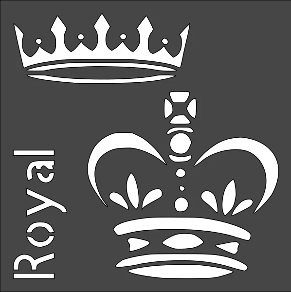 Royal Crown Stencil