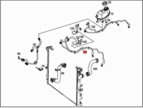 Genuine MERCEDES C238 C253 W213 X253 E-CLASS W213 Vent line 2535017000 ...
