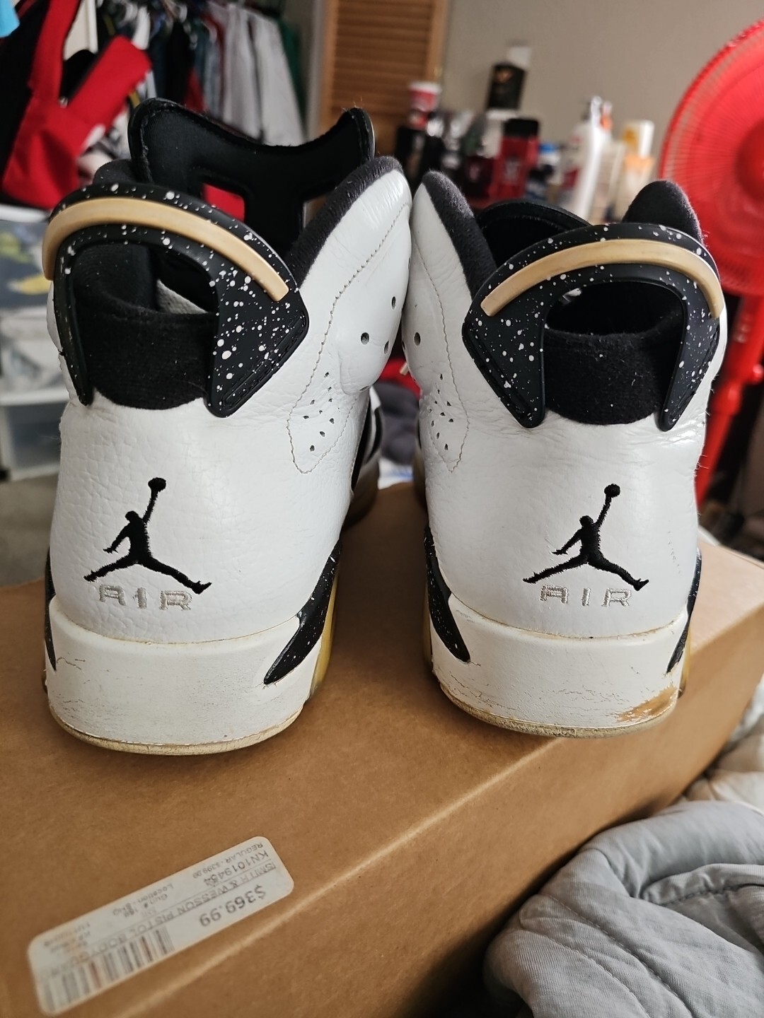 Original "OG" Nike Air Jordan Retro 6 Oreos Size 12 - Gem