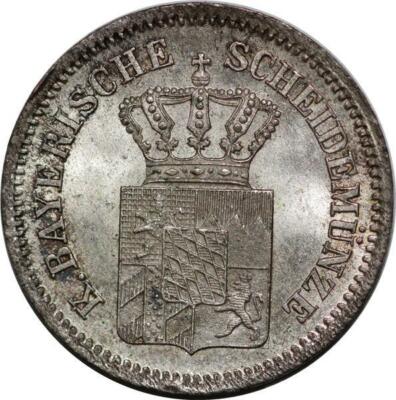 P5820 Germany Bayern Kreuzer Maximilian II 1860 Silver UNC -> M Offer ...