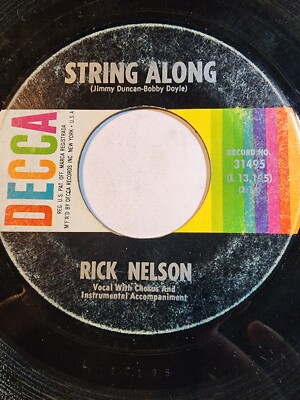Rick Nelson : Gypsy Woman / String Along 45 RPM Decca 31495 GOOD F318 ...