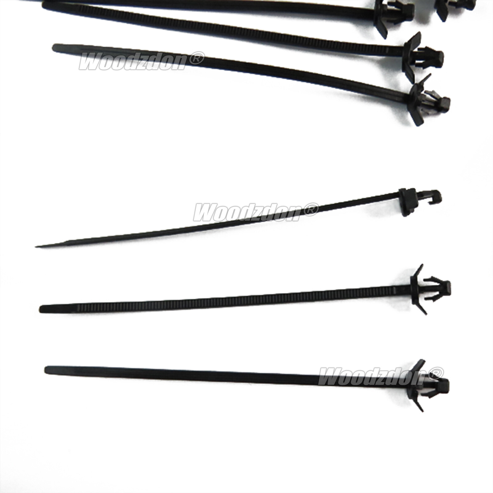 50 Automotive Push Mount Wire Tie Cable Strap Clip Retainer Fit 7.8mm 5 ...