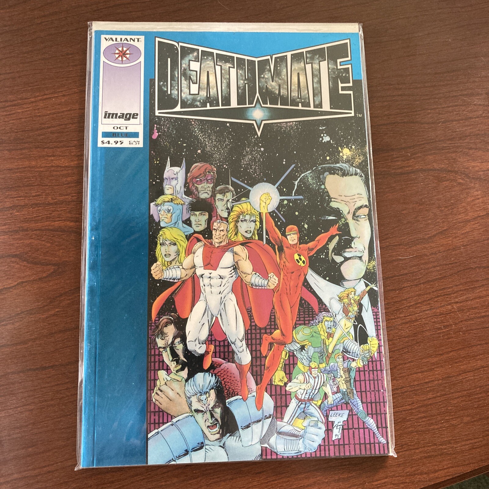 DEATHMATE Blue October 1993 Valiant Image Crossover Comic Mike Leeke ...
