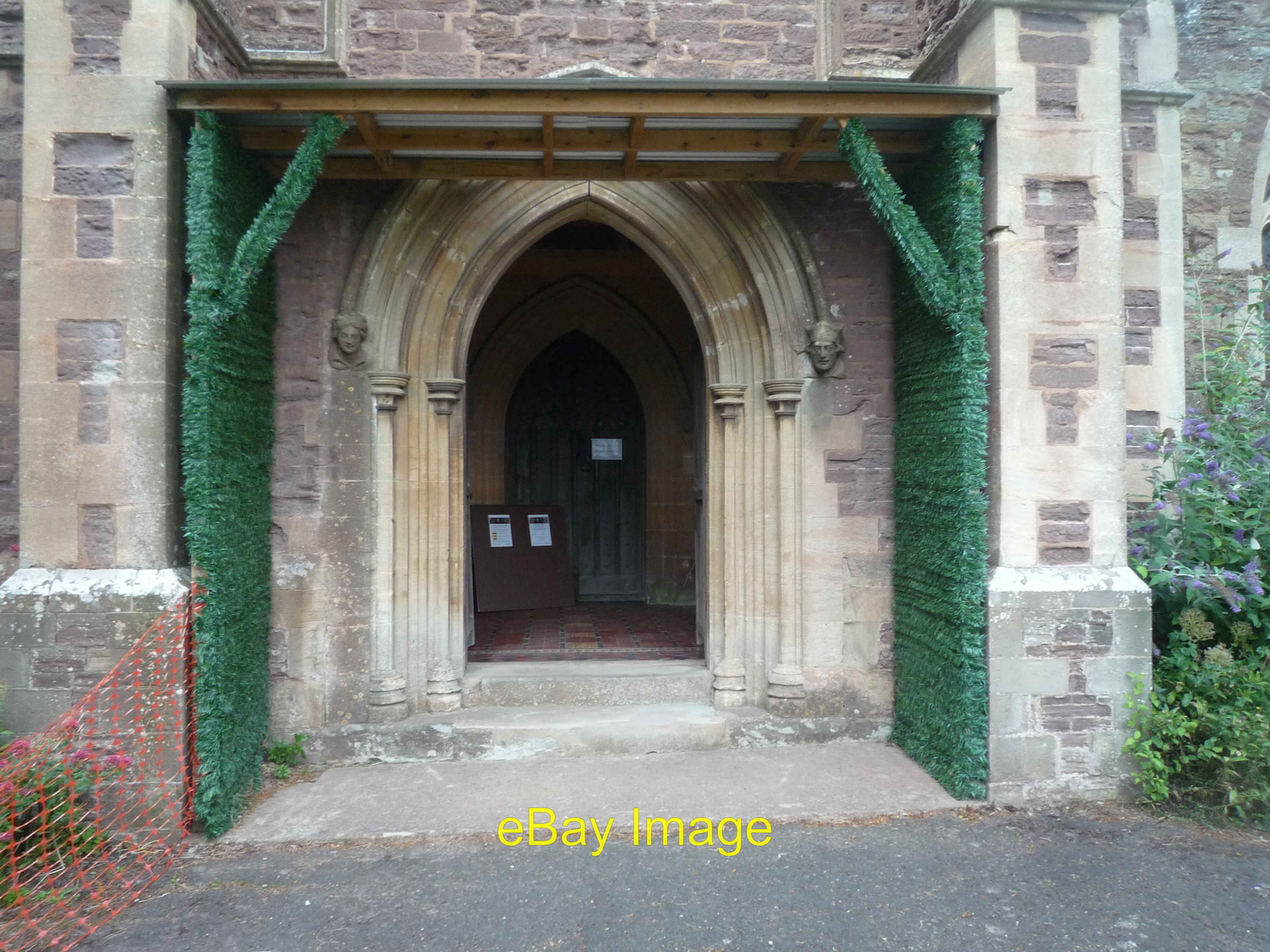 Photo 6x4 Entrance to St. Lawrence's church (Bell tower | Lindridge ...