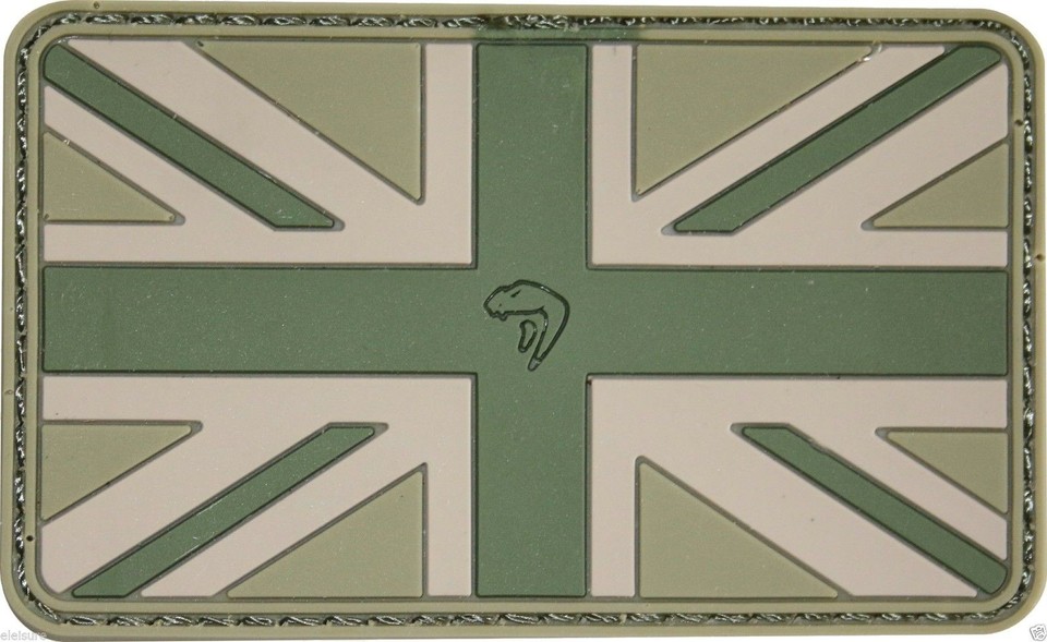 Viper Tactical Union Jack Subdued Rubber Military Badge Patch Police ...