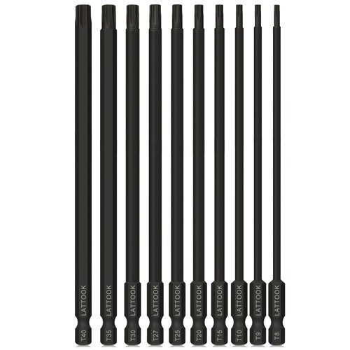 6" Long Torx Bit Set, Security Tamper Proof Star Torx Bit Set, Magnetic ...