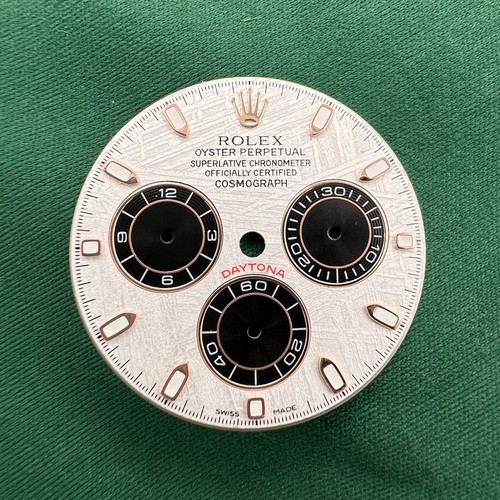 Meteorite Dial For 4130 Movement Daytona With Blue Lume And Rose ...