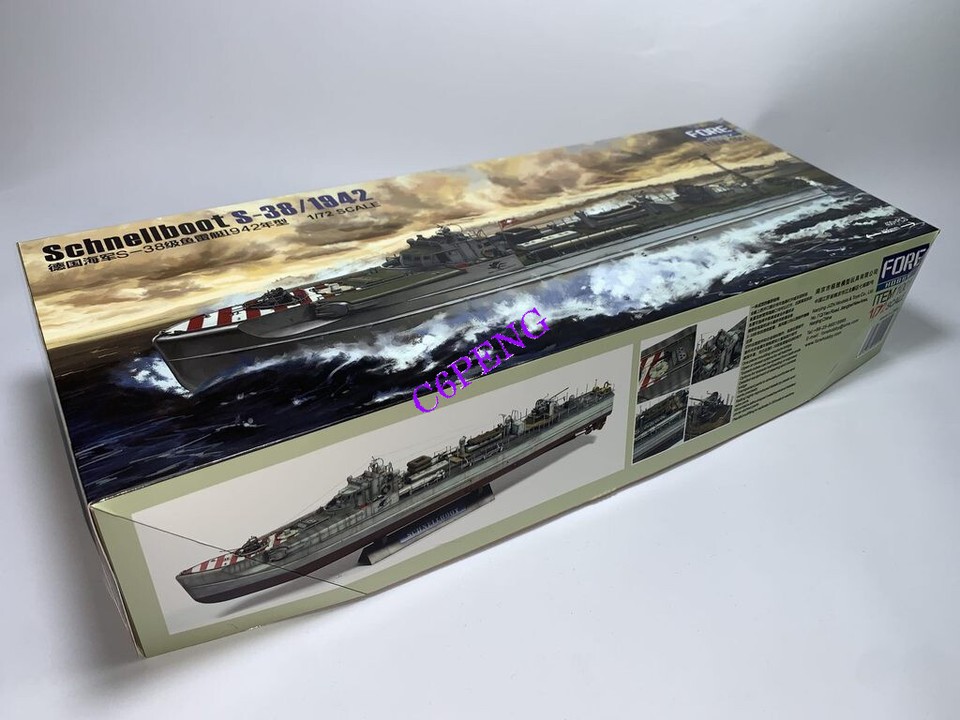 Fore Hobby 1001 1/72 Scale German Schnellboot S-38/1942 Model Kit | eBay