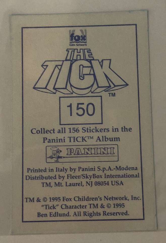 1995 The Tick Sticker #150 | eBay