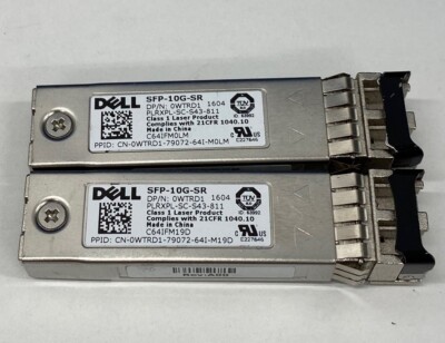 2 X Dell WTRD1 SFP-10G-SR Transceiver | eBay