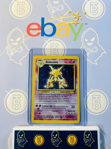 Alakazam 1/130 MP Played Base Set 2 2000 Pokemon Card Holo Rare | eBay
