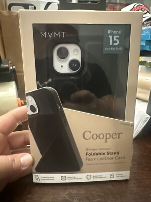 IPhone 15/IPhone 14/IPhone 13 Mvmt Phone Case Foldable Faux Leather Stand | eBay