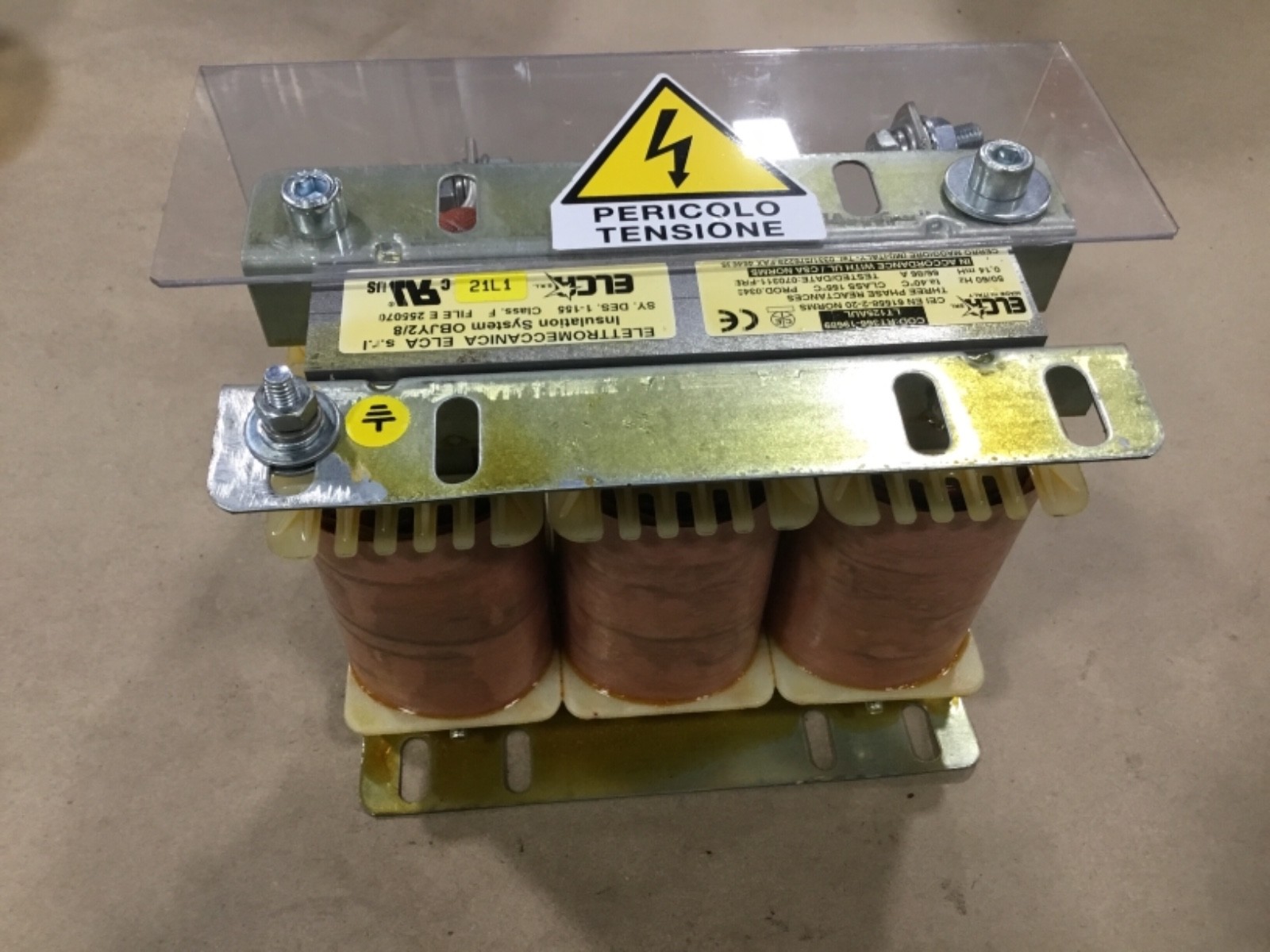 Elca LT125AUL 3 Phase Reactances Transformer 0,14 mH 66/86A #16DKTKi37 ...