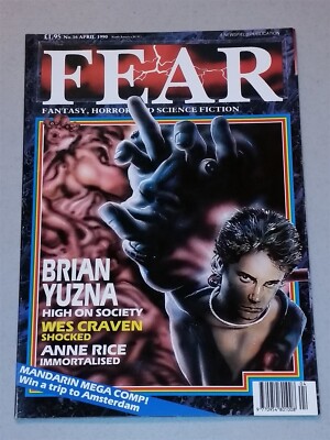 FEAR #16 APRIL 1990 NEWSFIELD HORROR MAGAZINE WES CRAVEN ANNE RICE ...