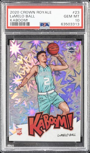 2020 PANINI CROWN ROYALE KABOOM! #23 LAMELO BALL PSA 10 | eBay