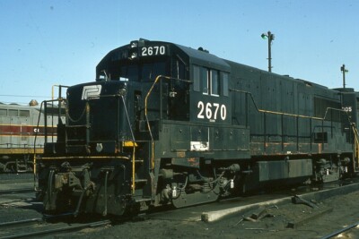 Railroad Slide - Penn Central #2670 U25B Locomotive Cheektowaga New ...