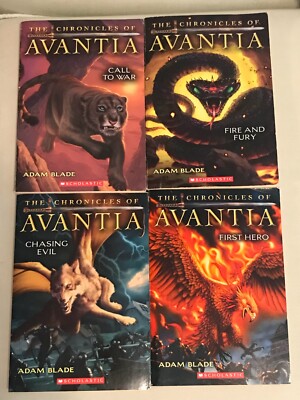 Complete Set Series Lot of 4 Chronicles of Avantia books by Adam Blade ...