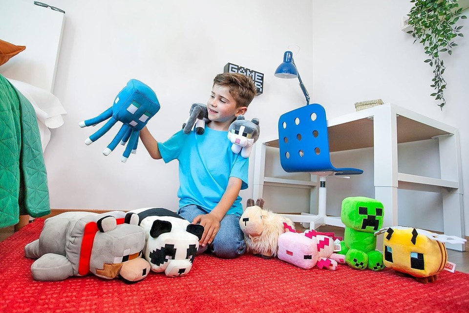Minecraft HBT43 Plush 8-in Character Dolls, Soft, Collectible Gift for ...