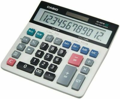 Casio DS-120TW Standard Calculator Type 12Digits NEW Japan #155 | eBay