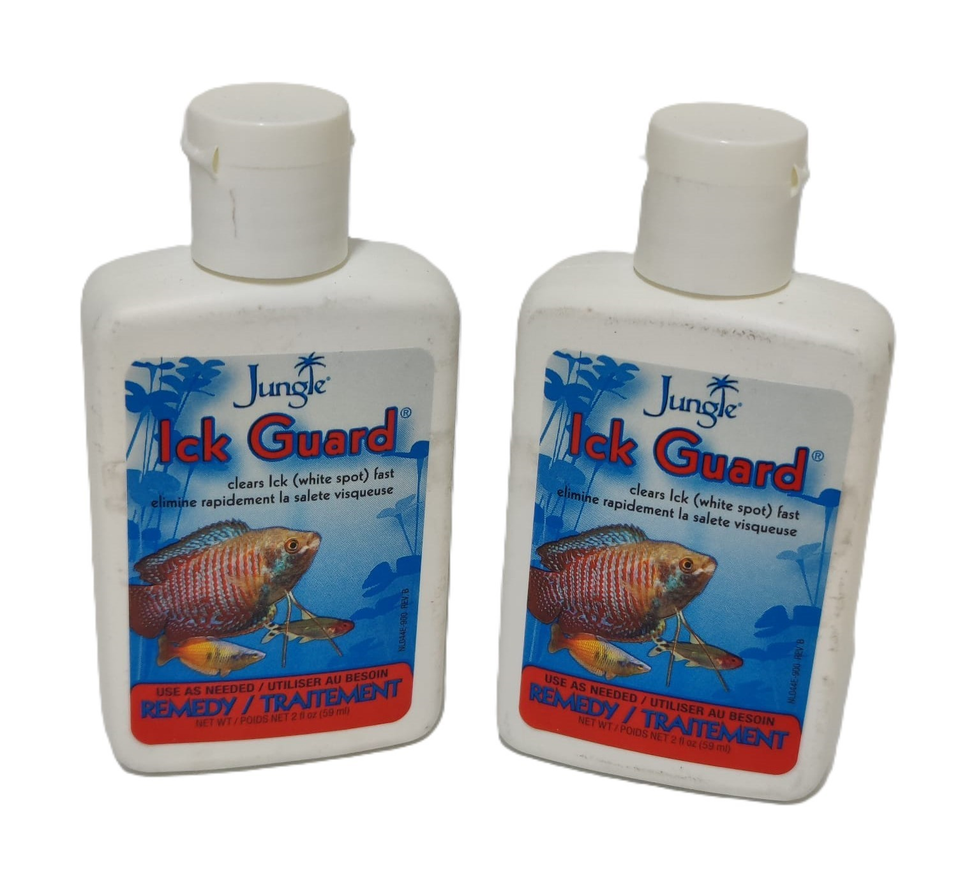 Jungle Ick Guard Liquid Remedy Fish Aquatic Aquarium 2oz/59ml SET OF 2 ...