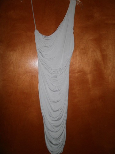 Silver gray Juniors One Shoulder Dress Size 2 H& M Divided | eBay