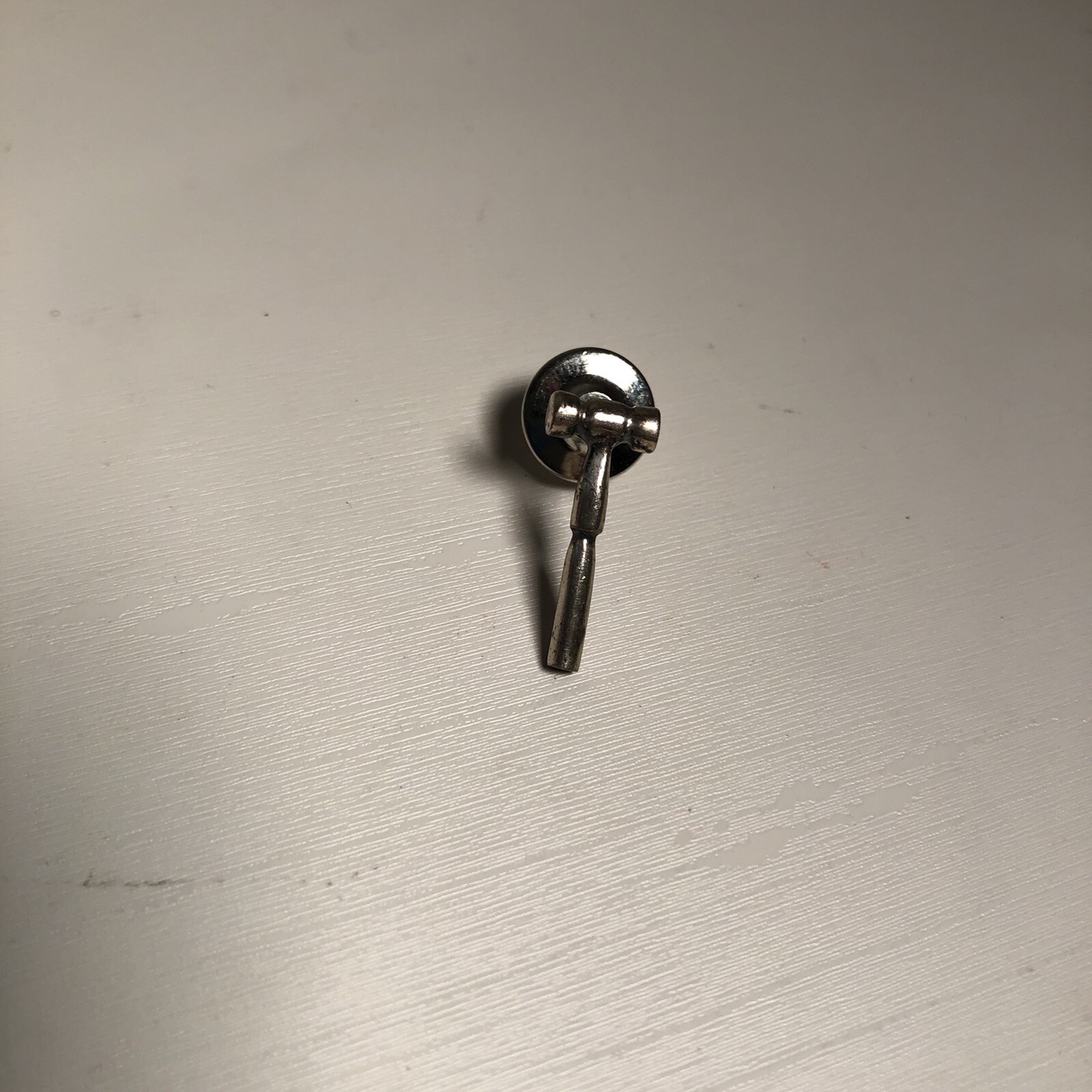 Gavel Pin Metal Judge Lawyer Courtroom Tie Tack Jewelry Silver Tone ...