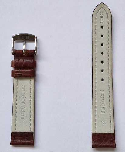 Condor Adria Leather Watch Strap Buffalo Calf 517 Black/Brown White ...