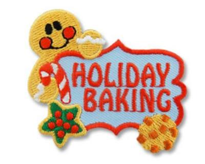 Girl Boy Cub HOLIDAY BAKING Christmas cooking Patches Crest Badges ...