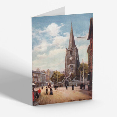 GREETING CARD - Vintage Nottinghamshire - St. Peter's Church ...