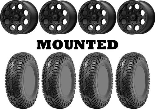 Kit 4 CST Lobo RC Tires 32x10-14 on MSA M44 Cannon Beadlock Black ...