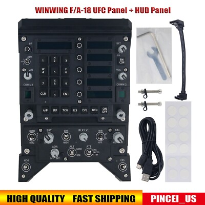 WINWING F/A-18 UFC Panel + HUD Panel Flight Simulation Cockpit Flight ...
