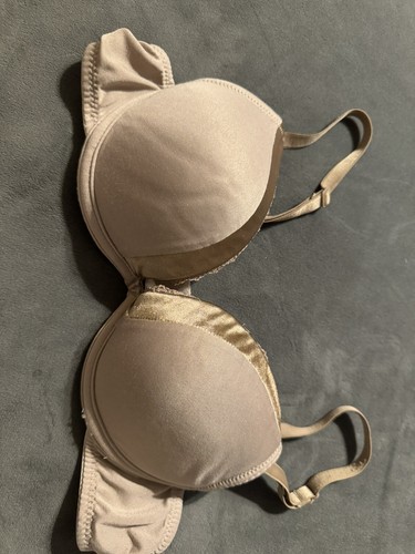 Vassarette Push Up Bra Brown Underwire Bra 34A 75-355 Padded Sexy ...