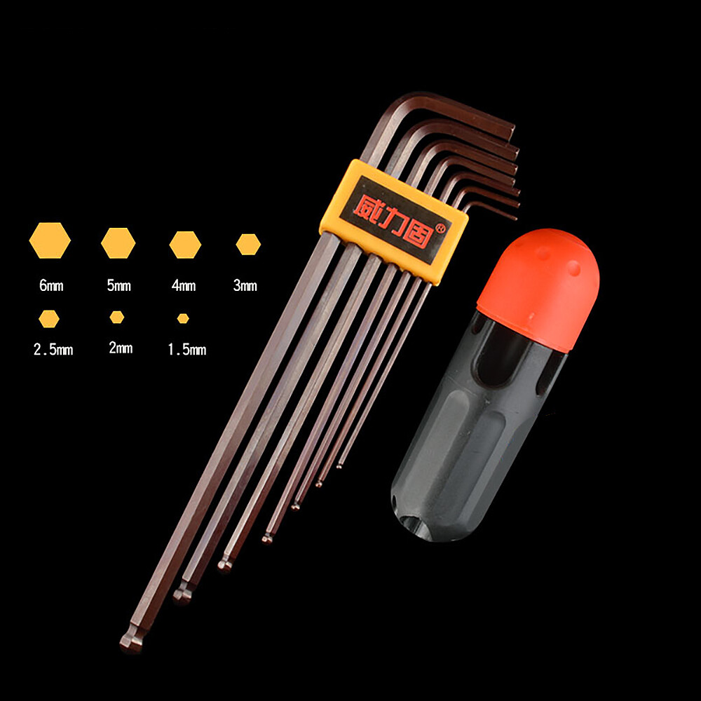 0.7-19mm Extra Long Metric Ball Point Hex Allen Key Set Allan Alan ...