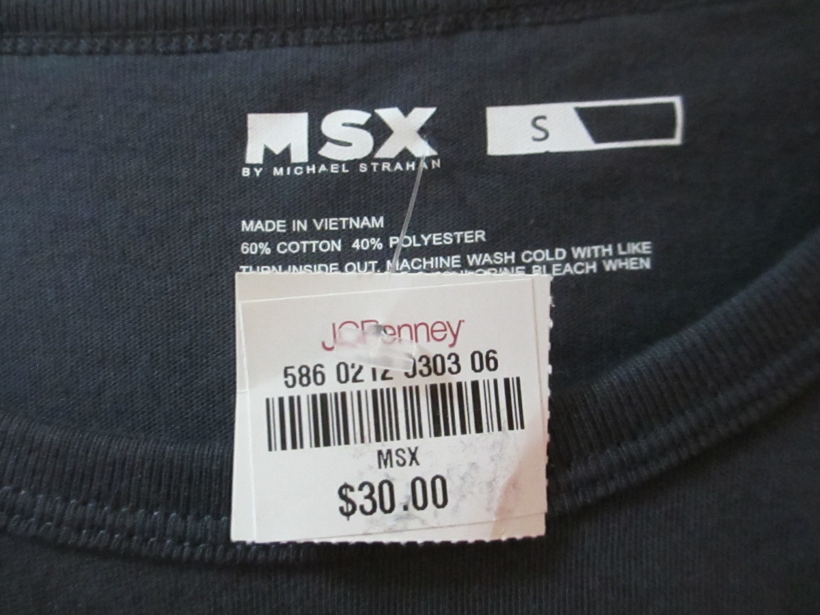 MSX Gray Cotton/Polyester Stretchy Knit Short Sleeve Shirt Size S - New ...
