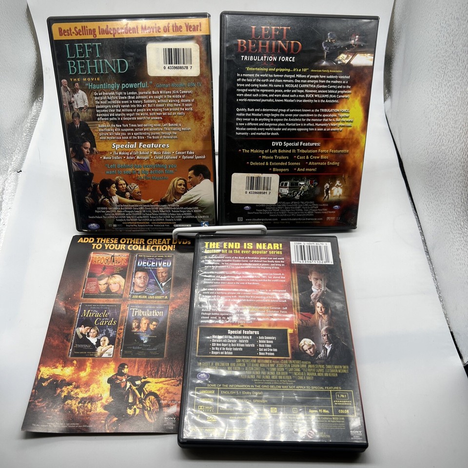 Left Behind Collection [DVD] 3 DVD set Kirk Cameron World At War ...