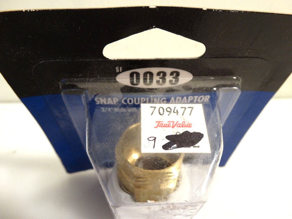 BrassCraft Snap Coupling Adaptor 0033 3/4" male to 3/4" Female | eBay