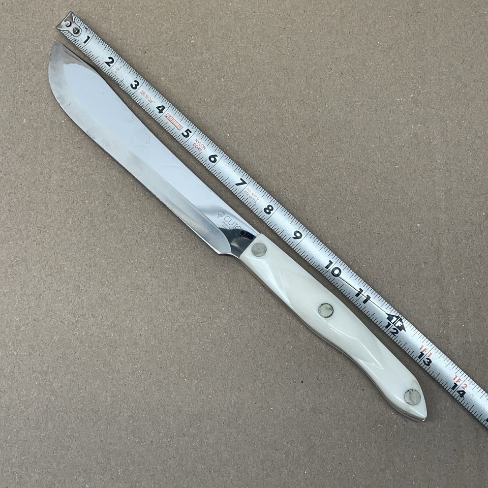 CUTCO 1722 KI Butcher Knife Straight Edge Blade 8 1/4" Pearl White USA ...