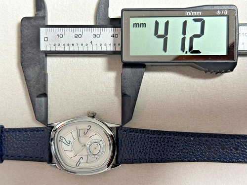 Berneron Mirage Cartier Crash Homage Watch Silver Quartz Blue Strap ...