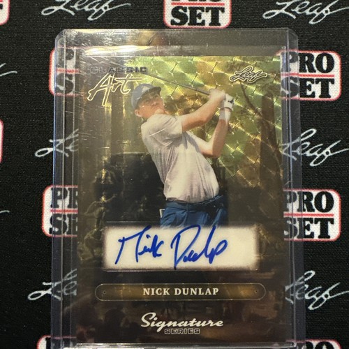 NICK DUNLAP 2025 LEAF SIGNATURE SERIES CLASSIC ART SUPER PRISMATIC GOLD ...