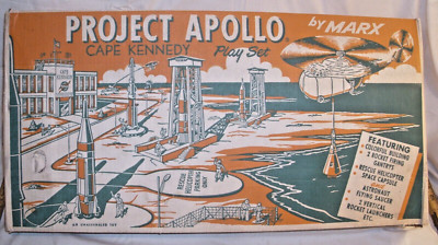 MARX PROJECT APOLLO CAPE KENNEDY SPACE PLAYSET NO. 4523 1960s BOXED! | eBay
