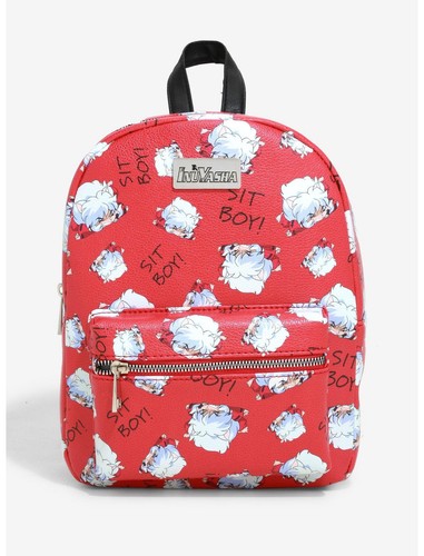 Inuyasha Chibi Sit Boy Mini Backpack Bioworld Anime Kagome Faux Leather ...