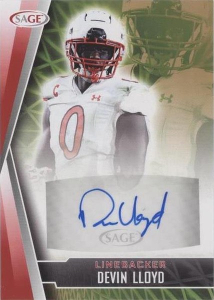 2022 SAGE Low Series - Autographs Red #A-DL Devin Lloyd (AU, RC) for ...