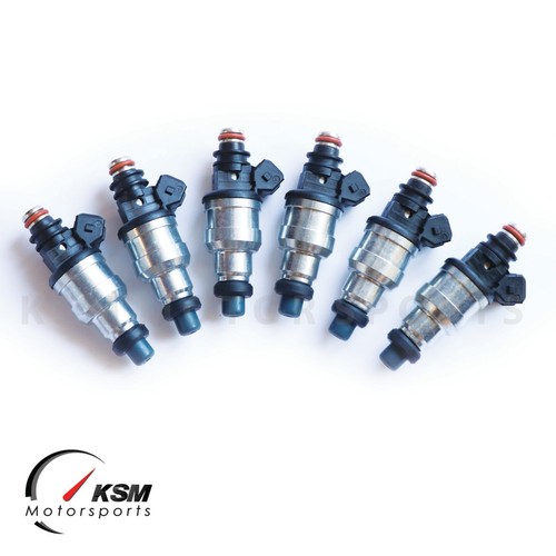 6 x 850cc Fuel Injectors for Nissan RB20 RB24 RB25 RB26 RB30 R31 R32 2. ...