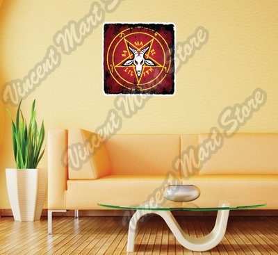 Sigil Lucifer Satan Devil Demon Evil Hell Wall Sticker Room Interior ...