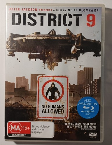 DISTRICT 9 DVD Region 4 Action Sci-Fi Peter Jackson Neill Blomkamp Free ...