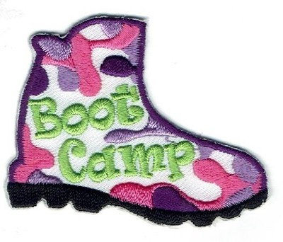Girl Cub Boy BOOT CAMP camping Fun Patches Crests Badges SCOUTS GUIDE ...