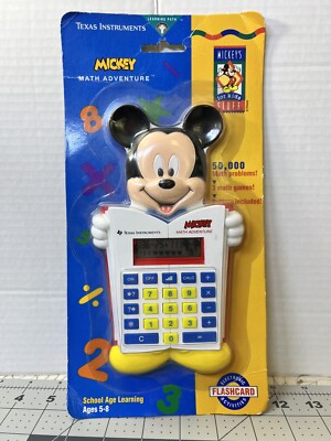 Vintage Disney Mickey Mouse Math Adventure Calculator Texas Instruments ...